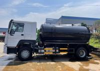 China Howo 4x2 6 Wheels 290HP 8M3 Vacuum Sewer Jetting Truck Sewage Suction Cleaner for sale