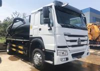 China Howo 4x2 6 Wheels 290HP 8M3 Vacuum Sewer Jetting Truck Sewage Suction Cleaner for sale