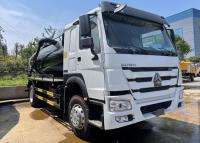 China Howo 4x2 6 Wheels 290HP 8M3 Vacuum Sewer Jetting Truck Sewage Suction Cleaner for sale