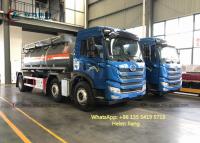 China FAW 6x2 10000L RHD Sulfuric Acid Chemical Transport Tank Truck Q235 Carbon Steel for sale
