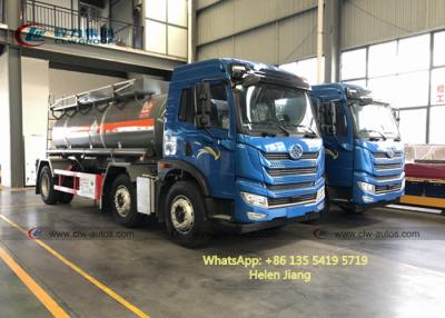 China FAW 6x2 10000L RHD Sulfuric Acid Chemical Transport Tank Truck Q235 Carbon Steel for sale