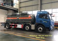 China FAW 6x2 10000L RHD Sulfuric Acid Chemical Transport Tank Truck Q235 Carbon Steel for sale