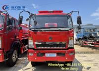 China Sinotruk HOWO 4x2 140HP 10000L Water Tank Fire Rescue Truck for sale