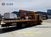 China ISUZU 4x2 5T Flatbed Towing Truck with XCMG Crane - 120HP Euro IV Engine, 4000kg Capacity for sale