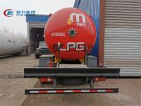 China Q345R 10cbm LPG Bobtail Truck 5T Cylinder Refilling Dispenser Tanker 1.61Mpa for sale