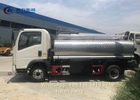 China Sinotruk HOWO 4x2 RHD 5000L Stainless Steel Water Tanker Truck with 116HP Engine and 90km/h Speed for sale