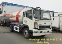 China Sinotruk Howo 6x4 140HP 8000L LPG Bobtail Gas Tank Truck for Propane Refilling for sale