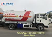 China Sinotruk Howo 6x4 140HP 8000L LPG Bobtail Gas Tank Truck for Propane Refilling for sale