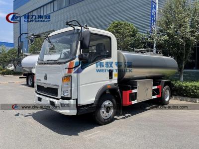 China Sinotruk HOWO 10m³ Stainless Steel Food Transport Truck with 116HP Engine and CIP Cleaning System for sale