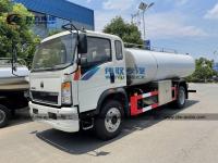 China Sinotruk HOWO 10m³ Stainless Steel Food Transport Truck with 116HP Engine and CIP Cleaning System for sale