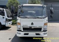 China Sinotruk Howo 4x2 5000L Stainless Steel Milk Transport Tank Truck with CIP Cleaning for sale