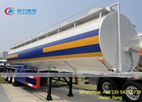 China 45CBM Carbon Steel Q235 Jet A1 Tank Semi Trailer 4 Compartments Epoxy Coated Inside for sale
