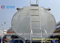 China 45CBM Carbon Steel Q235 Jet A1 Tank Semi Trailer 4 Compartments Epoxy Coated Inside for sale