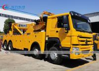China HOWO 8x4 371HP 420HP 360 Degree Rotation 50 Ton Road Wrecker Towing Truck for sale