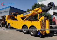 China HOWO 8x4 371HP 420HP 360 Degree Rotation 50 Ton Road Wrecker Towing Truck for sale