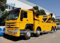 China HOWO 8x4 371HP 420HP 360 Degree Rotation 50 Ton Road Wrecker Towing Truck for sale