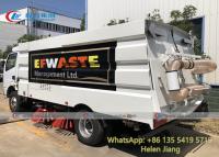 China Dongfeng 4x2 LHD Diesel Vacuum Road Sweeper Truck 8cbm Garbage Tank 4cbm Water Tank for sale