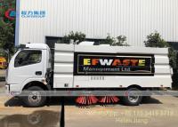 China Dongfeng 4x2 LHD Diesel Vacuum Road Sweeper Truck 8cbm Garbage Tank 4cbm Water Tank for sale