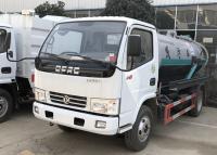 China Dongfeng 4x2 5m3 Vacuum Suction Fecal Sewage Tank Truck 160hp for sale