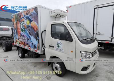 China Foton G7 2 Ton Gasoline Refrigerated Truck 3050mm Wheelbase Euro 5 for sale
