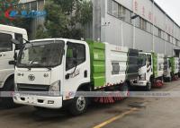 China Euro 4 FAW 4x2 Street Sweeper Vacuum Truck 8cbm Garbage Tank 4 Brush for sale