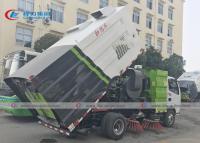 China Euro 4 FAW 4x2 Street Sweeper Vacuum Truck 8cbm Garbage Tank 4 Brush for sale