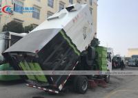 China Euro 4 FAW 4x2 Street Sweeper Vacuum Truck 8cbm Garbage Tank 4 Brush for sale