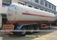 China 50000L 25T Q345R LPG Gas Tank Semi Trailer 3 Axle Propane Road Transport Tanker for sale