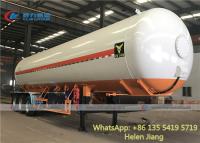 China 50000L 25T Q345R LPG Gas Tank Semi Trailer 3 Axle Propane Road Transport Tanker for sale