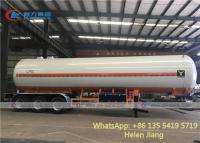 China 50000L 25T Q345R LPG Gas Tank Semi Trailer 3 Axle Propane Road Transport Tanker for sale