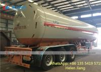 China 50000L 25T Q345R LPG Gas Tank Semi Trailer 3 Axle Propane Road Transport Tanker for sale