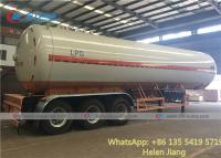 China 50000L 25T Q345R LPG Gas Tank Semi Trailer 3 Axle Propane Road Transport Tanker for sale