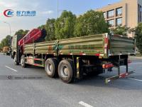 China Sinotruk Howo 8x4 371HP Truck Mounted 25T SANY Palfinger Knuckle Boom Crane for sale