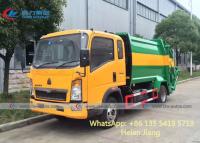 China Sinotruk Howo 4x2 RHD 8 CBM Rear Loader Compression Garbage Truck 140 HP for sale