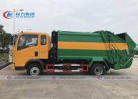 China Sinotruk Howo 4x2 RHD 8 CBM Rear Loader Compression Garbage Truck 140 HP for sale