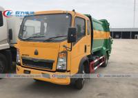 China Sinotruk Howo 4x2 RHD 8 CBM Rear Loader Compression Garbage Truck 140 HP for sale