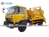 China 10 Ton 4x2 Pull Arm Skip Loader Garbage Truck Cummins 180HP 4500mm Wheel Base for sale