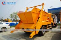 China 10 Ton 4x2 Pull Arm Skip Loader Garbage Truck Cummins 180HP 4500mm Wheel Base for sale