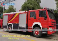 China Sinotruk HOWO 4x2 6 Wheels 280HP RHD 10000L Fire Rescue Foam Water Tank Truck for sale