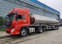 China 3 Axle 36000L Stainless Steel Oil Tank Trailer BPW Axles 45CBM Fuel Transport for sale