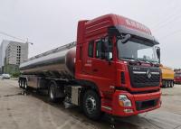 China 3 Axle 36000L Stainless Steel Oil Tank Trailer BPW Axles 45CBM Fuel Transport for sale