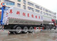 China SGS Tri Axle 56m3 Hydraulic Auger Grain Truck Trailer Bulk Feed Transport for sale