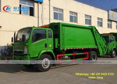 China Sinotruk Howo 4x2 140hp Garbage Compactor Truck 8cbm Waste Refuse Compactor for sale