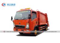 China Sinotruk Howo 140hp 8m3 Garbage Compactor Truck 6 Wheels Waste Collection for sale