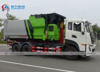 China Dongfeng Tianlong 6x4 16m3 Hook Lift Waste Removal Garbage Truck 336HP for sale