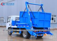 China Dongfeng HOWO 4x2 4CBM Skip Loader Swing Arm Garbage Truck Diesel Euro 3 for sale