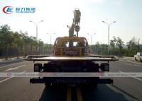 China Dongfeng Tianjin 4x2 8T Flatbed Tow Truck with XCMG Crane 120HP for sale