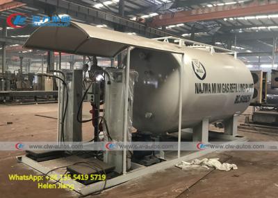 China 5T Mobile LPG Gas Filling Station 10000L Capacity with Dual Pumps and Motors for Cylinder Refilling for sale