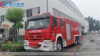 China Sinotruk Howo 6x4 371HP LHD RHD Fire Rescue Truck 10000L Water Foam Tank for sale