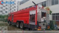 China Sinotruk Howo 6x4 371HP LHD RHD Fire Rescue Truck 10000L Water Foam Tank for sale